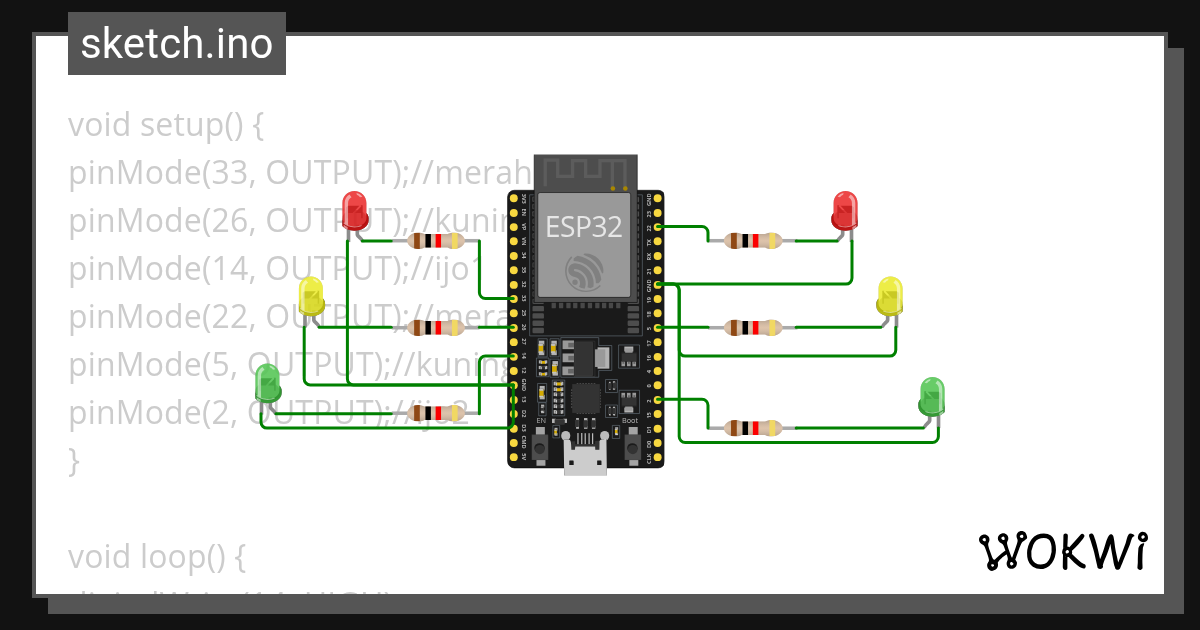 Latihan 5 Wokwi Esp32 Stm32 Arduino Simulator 