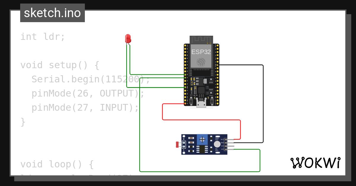 Latihan Ldr Wokwi Esp32 Stm32 Arduino Simulator 8086