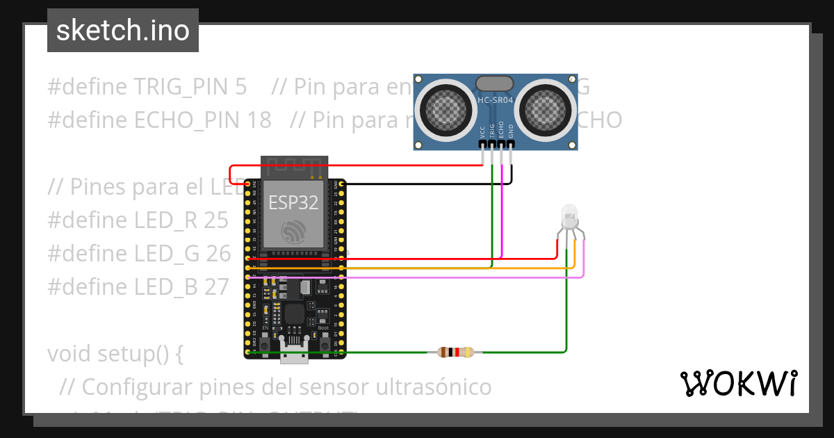 PRACTICA - Wokwi ESP32, STM32, Arduino Simulator