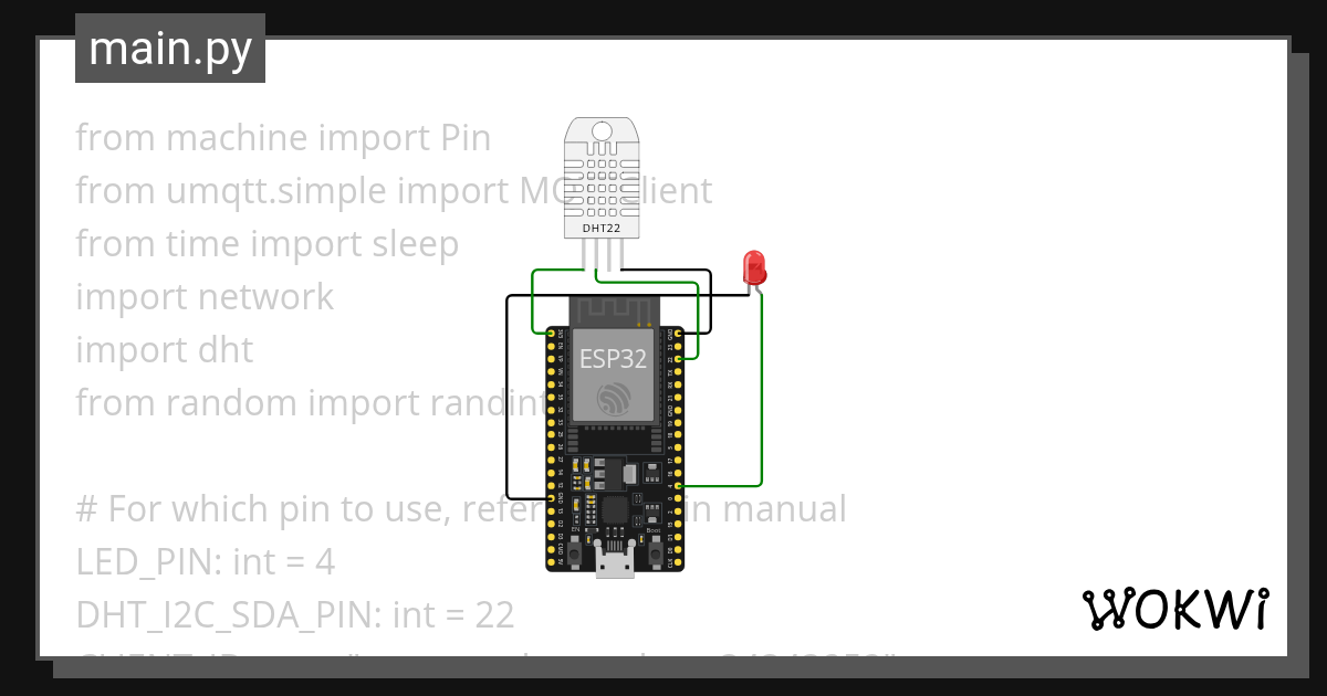 ESP32-MQTT - Wokwi ESP32, STM32, Arduino Simulator