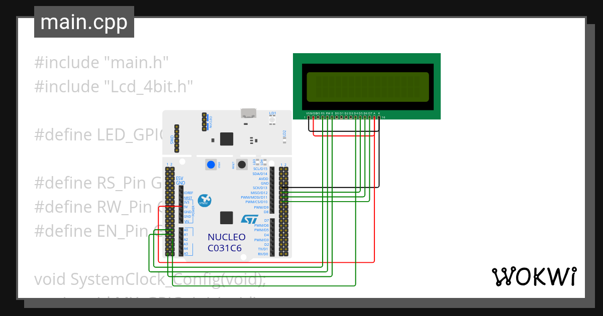 LCD_4BIT - Wokwi ESP32, STM32, Arduino Simulator