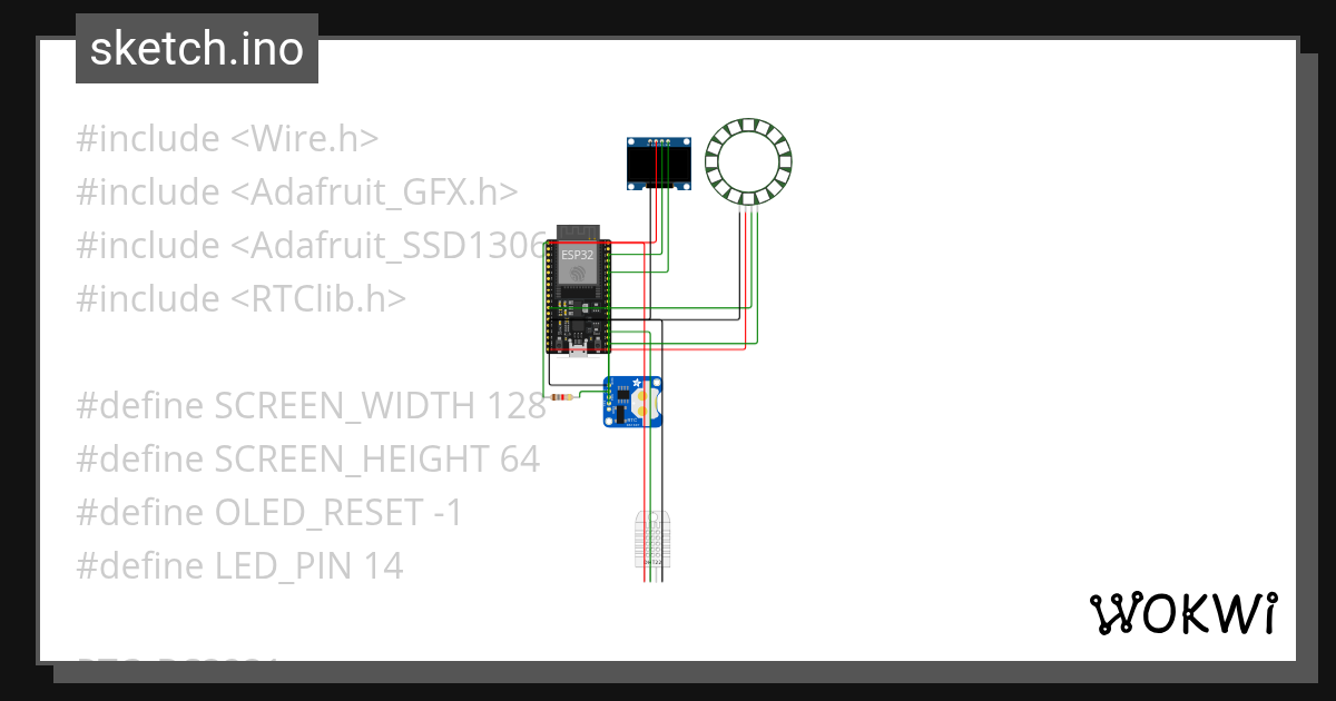 Uhr+Wecker - Wokwi ESP32, STM32, Arduino Simulator