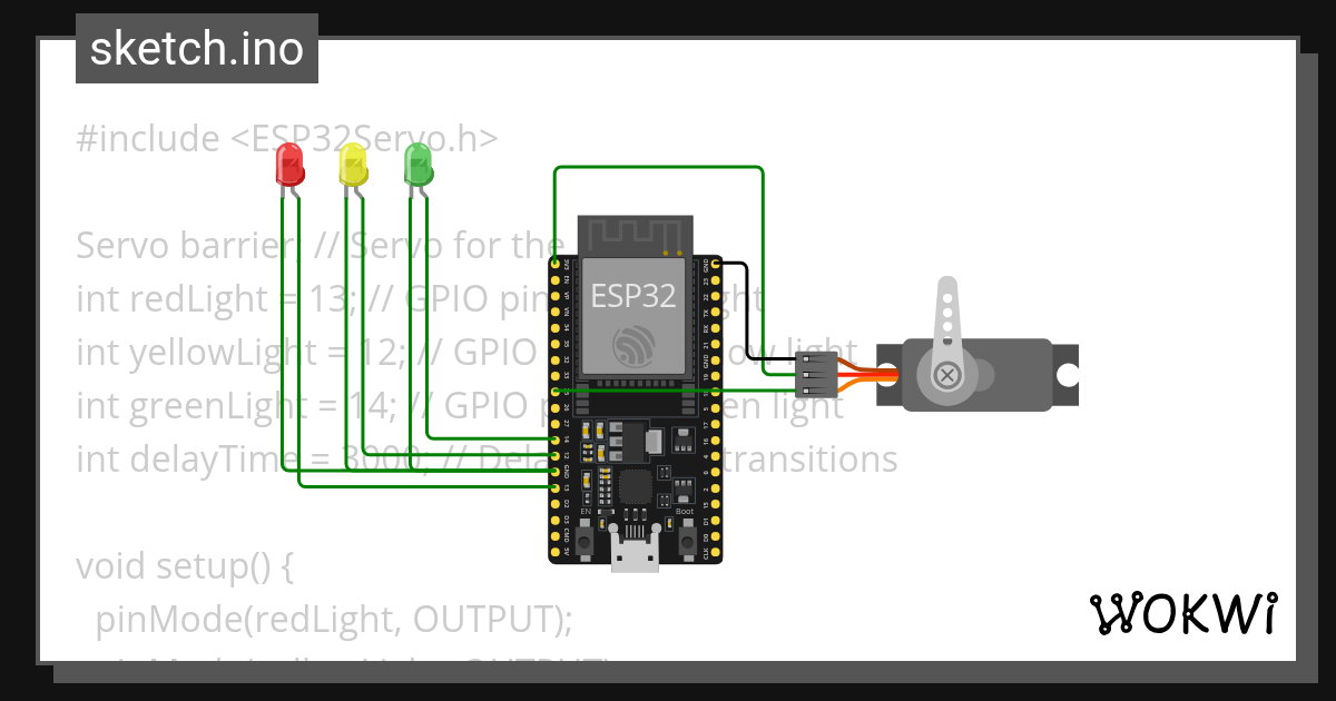 Smart Railway - Wokwi ESP32, STM32, Arduino Simulator