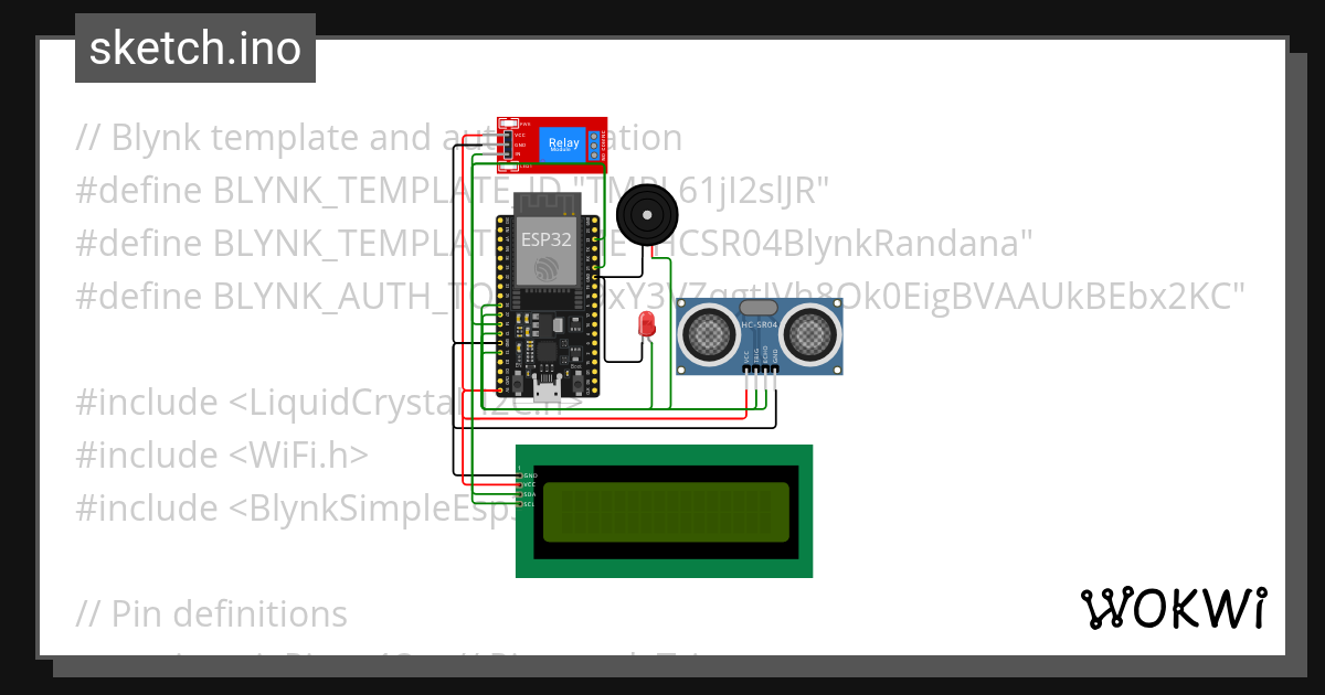 HC-SR04 Blynk_Randana - Wokwi ESP32, STM32, Arduino Simulator