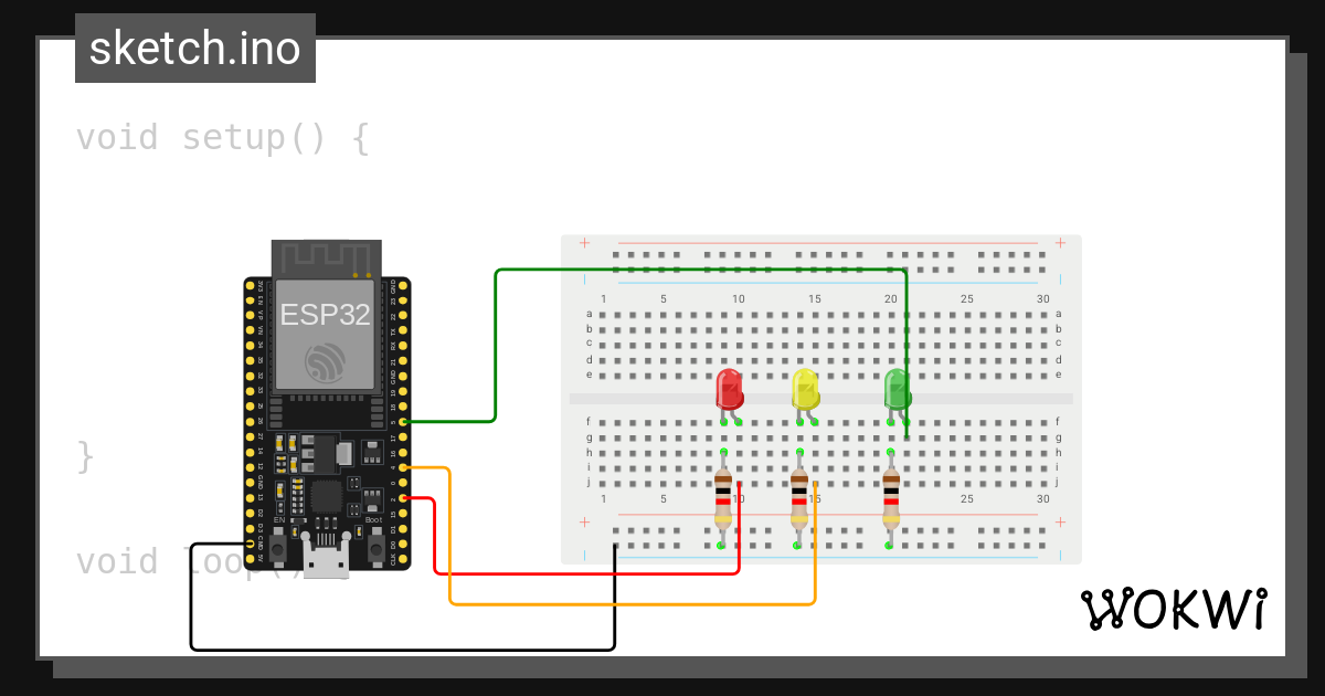 Leds Wokwi Esp32 Stm32 Arduino Simulator 2498