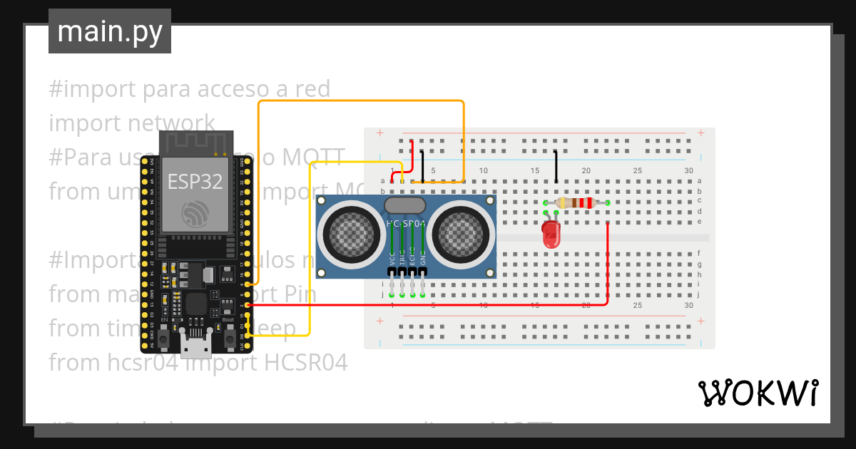 DISTANCIA_HCSR04_JDRR - Wokwi ESP32, STM32, Arduino Simulator