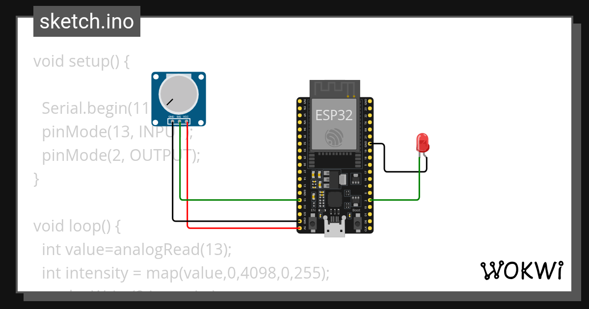 Potentiometer-3 - Wokwi ESP32, STM32, Arduino Simulator