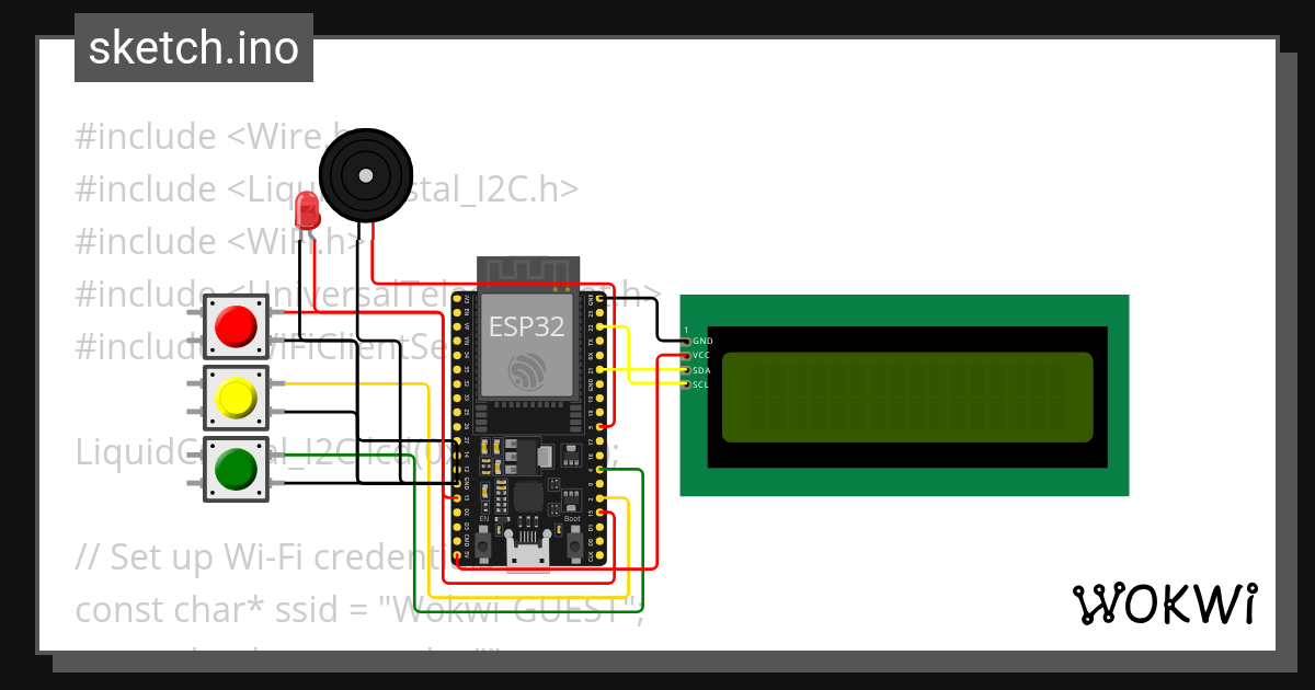 Kode Morse (With IoT) - Wokwi ESP32, STM32, Arduino Simulator