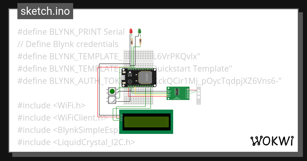 LCD I2C WITH ESP32 Copy (2) - Wokwi ESP32, STM32, Arduino Simulator