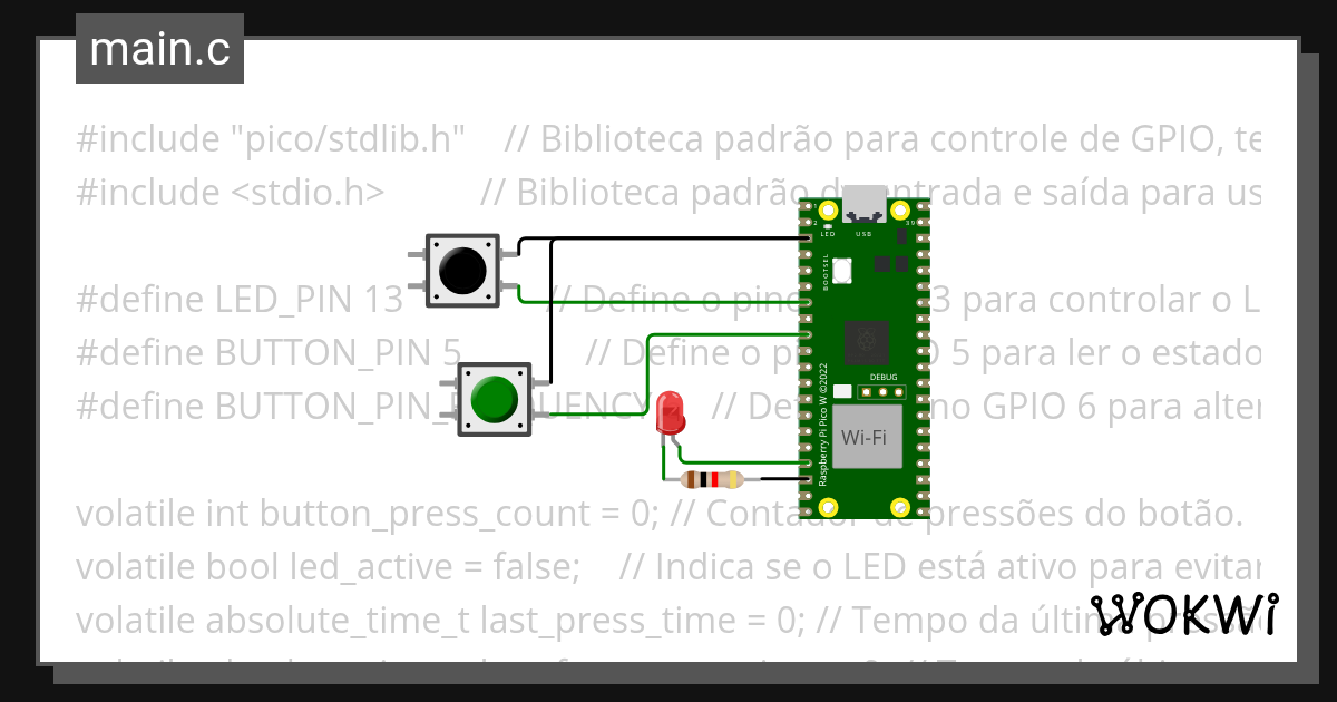 Tarefa 2 - Questão 2 - Embarcatech Copy - Wokwi ESP32, STM32, Arduino Simulator