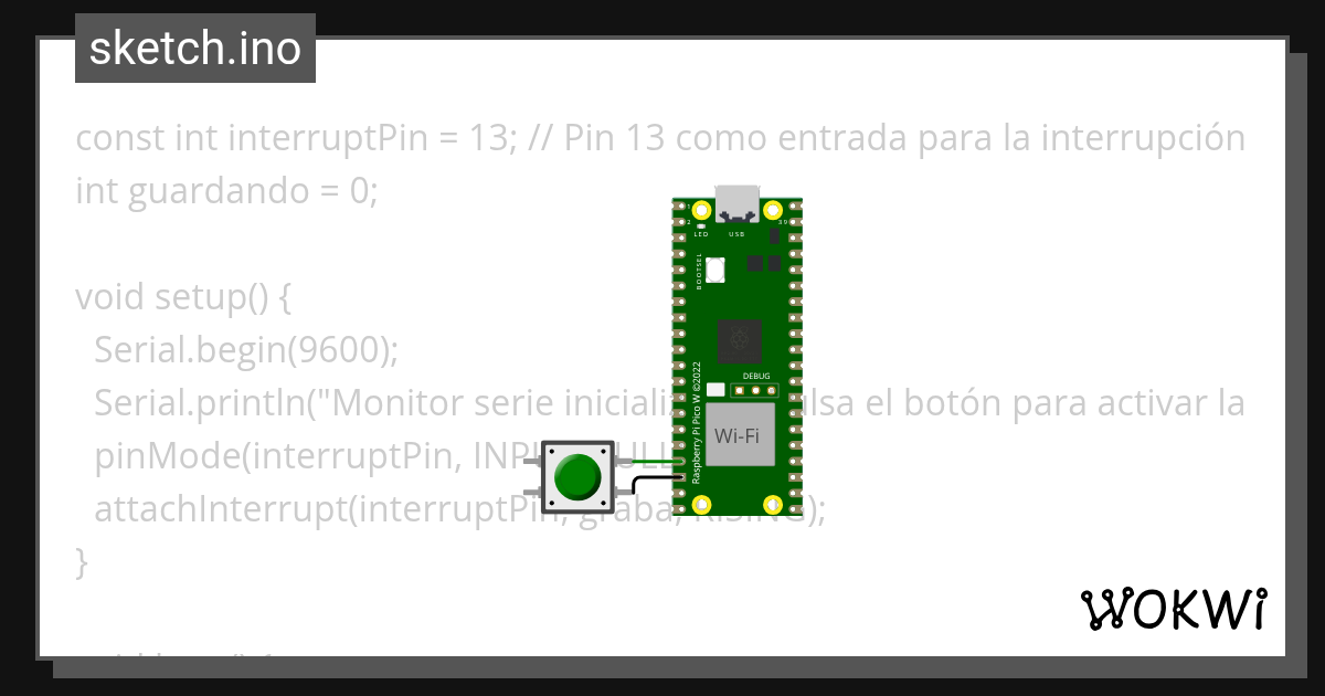 prueba guardar - Wokwi ESP32, STM32, Arduino Simulator