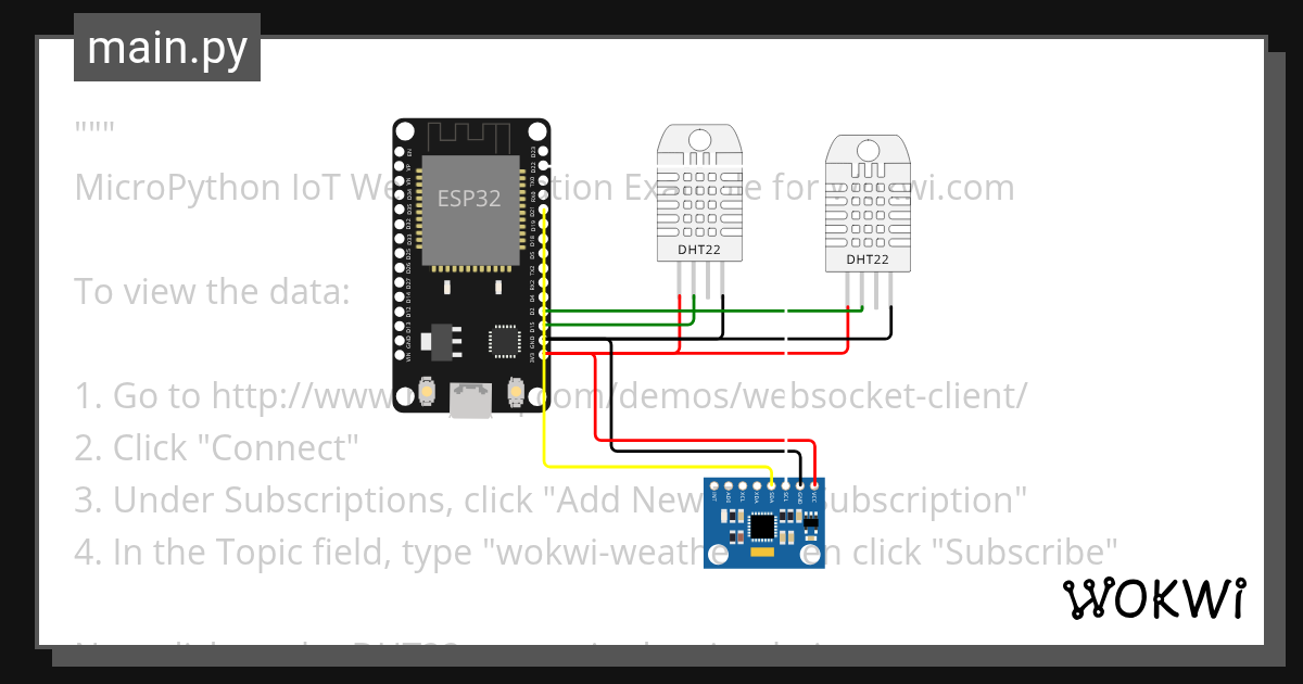 HSC507 - Tubagus Data Sensor - Wokwi ESP32, STM32, Arduino Simulator