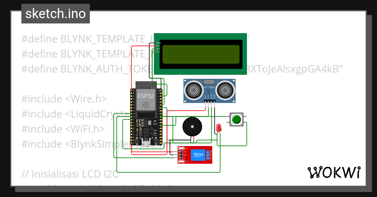 Sensor Gabungan Blynk Wokwi Esp32 Stm32 Arduino Simulator 5621