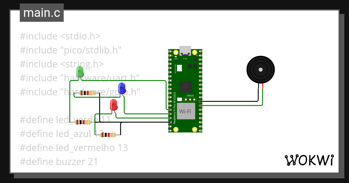 EMBARCA UART - Wokwi ESP32, STM32, Arduino Simulator