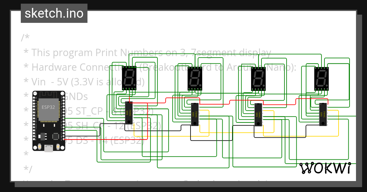 resistance-7segment Copy - Wokwi ESP32, STM32, Arduino Simulator