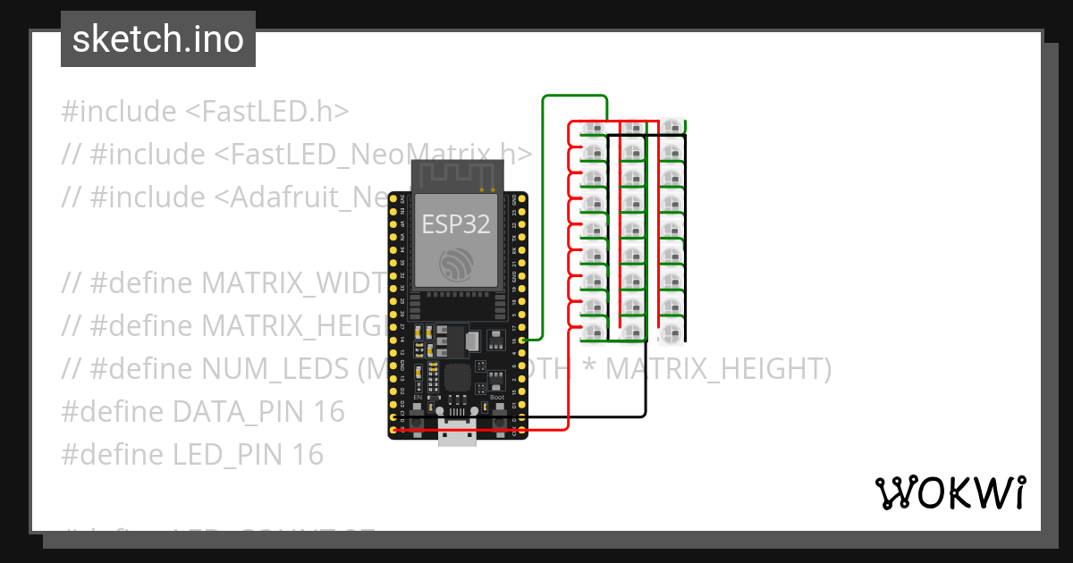 WS2812 - Wokwi ESP32, STM32, Arduino Simulator