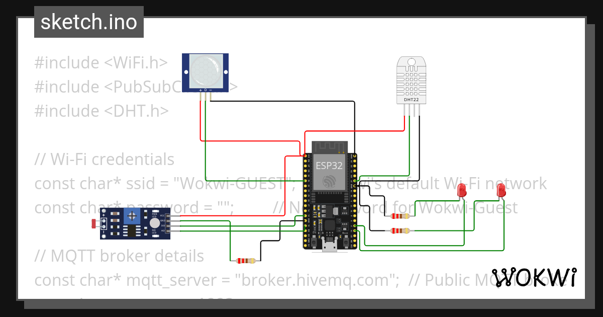 Projet iot - Wokwi ESP32, STM32, Arduino Simulator