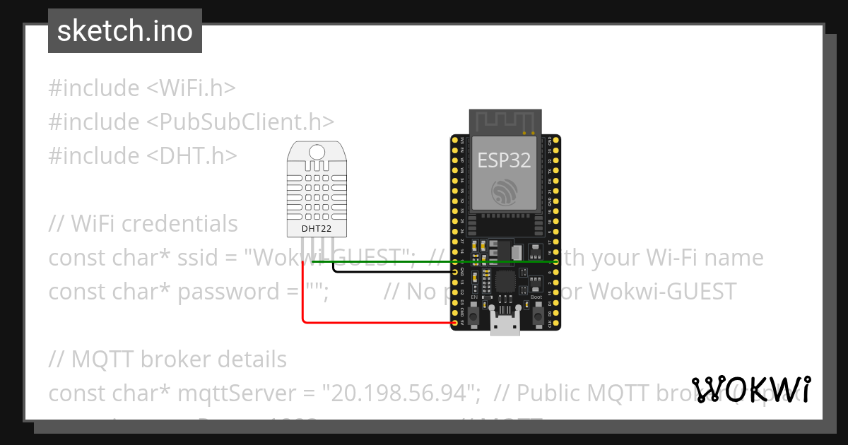 wokwisensor mqtt - Wokwi ESP32, STM32, Arduino Simulator