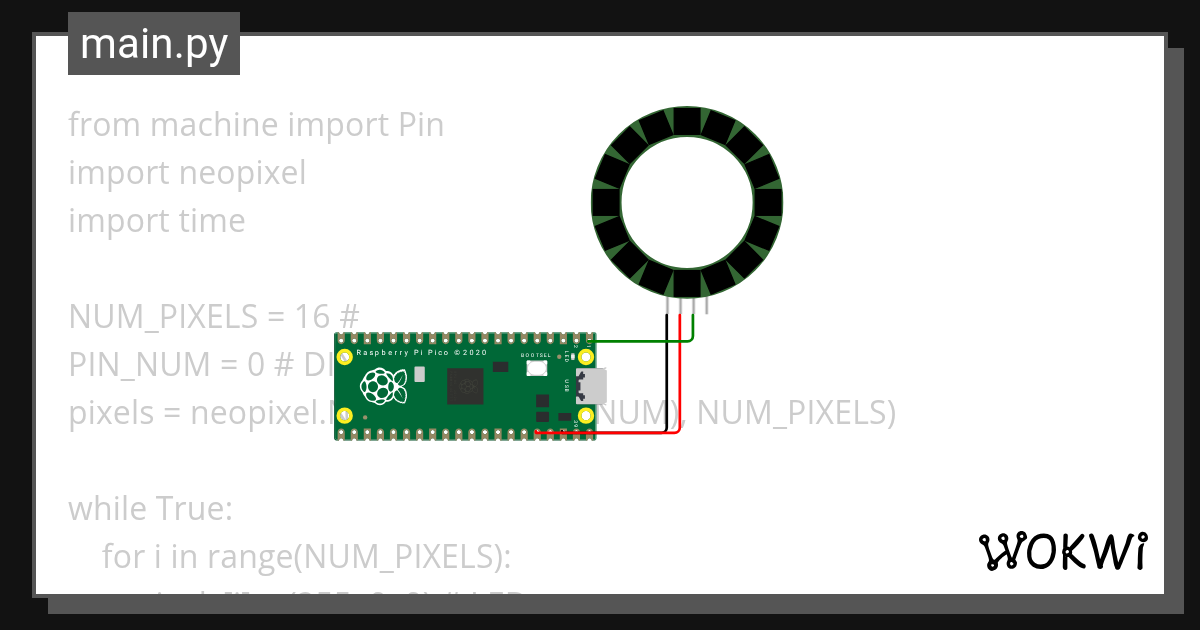 Blink with MicroPython Copy - Wokwi ESP32, STM32, Arduino Simulator