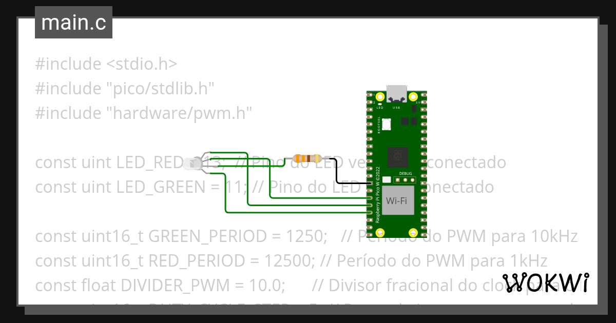 Exercício 5 - Tarefa 1, Unidade 4 - Luan Felipe Azzi - Wokwi ESP32, STM32, Arduino Simulator