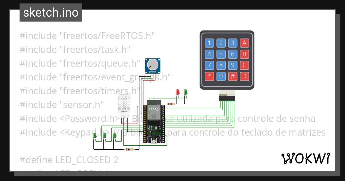 Projeto final - RTOS - Wokwi ESP32, STM32, Arduino Simulator