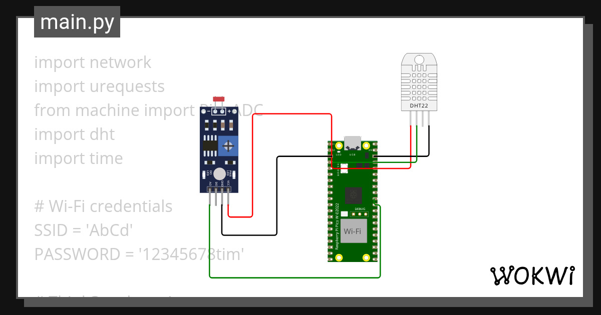 Pi Pico W Emj47703 Iot Mini Project Copyjsatish Wokwi Esp32 Stm32 Arduino Simulator 