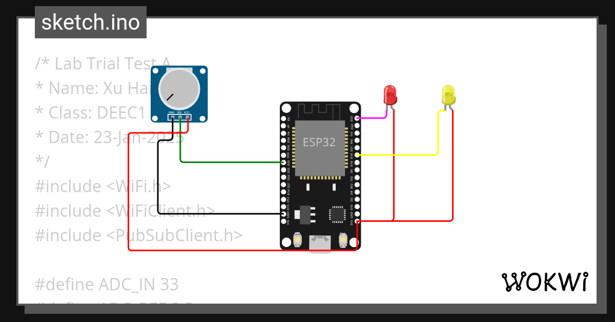 Lot Practical Test C Wokwi Esp32 Stm32 Arduino Simulator 9224