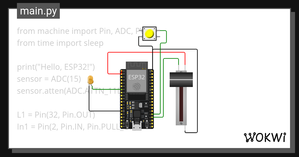 practica 5.3 - Wokwi ESP32, STM32, Arduino Simulator