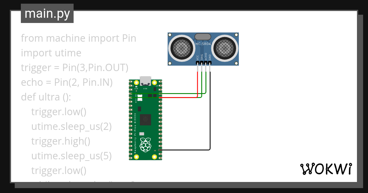 ultrasonic distance measurement - Wokwi ESP32, STM32, Arduino Simulator ultrasonic distance measurement - Wokwi ESP32, STM32, Arduino Simulator