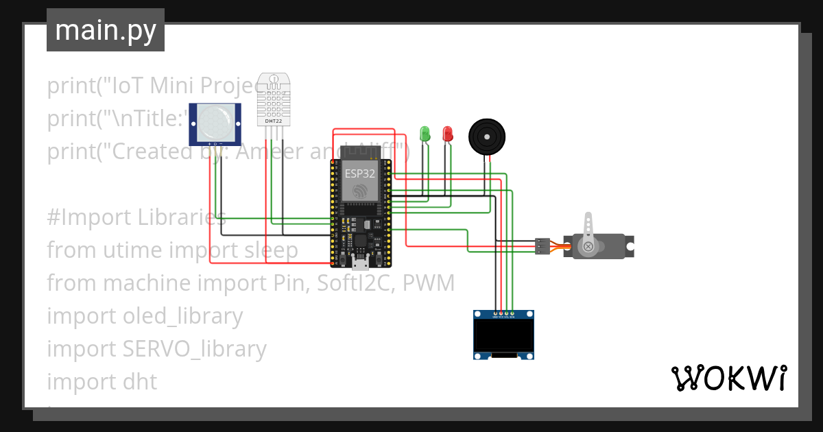 Car Temperature System - Wokwi ESP32, STM32, Arduino Simulator