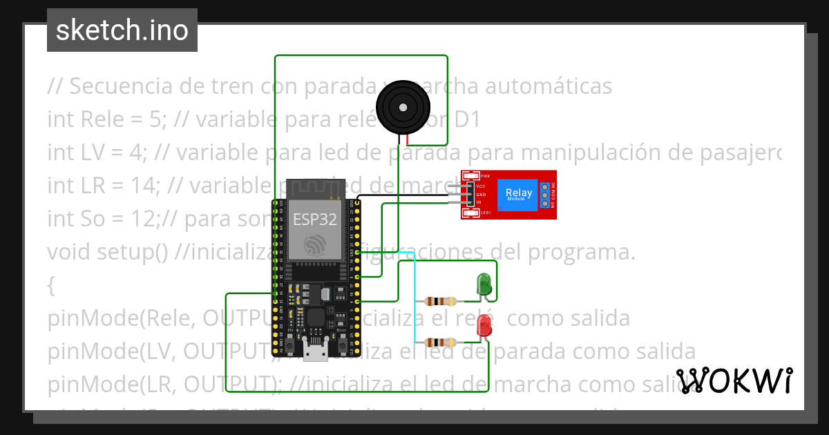 Tren para Leyre - Wokwi ESP32, STM32, Arduino Simulator