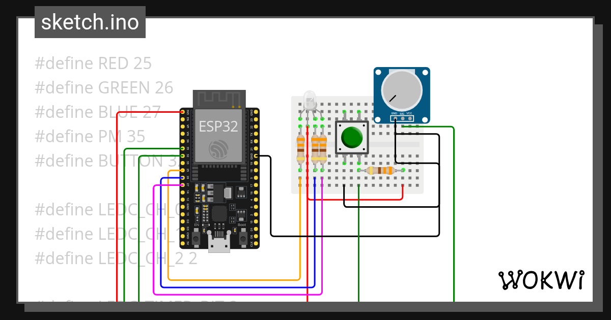 66058577 LAB3 - Wokwi ESP32, STM32, Arduino Simulator