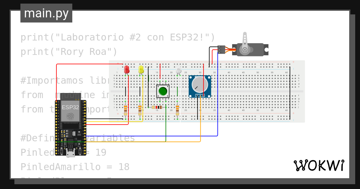 Ledsintermitentesbotonyledservopot Wokwi Esp32 Stm32 Arduino 4095