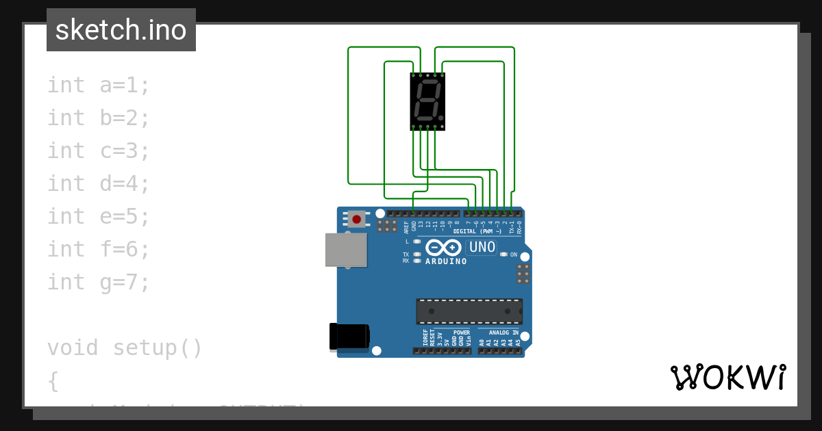 Interfacing 7 Segments Display Copy Wokwi Esp32 Stm32 Arduino Simulator 0763