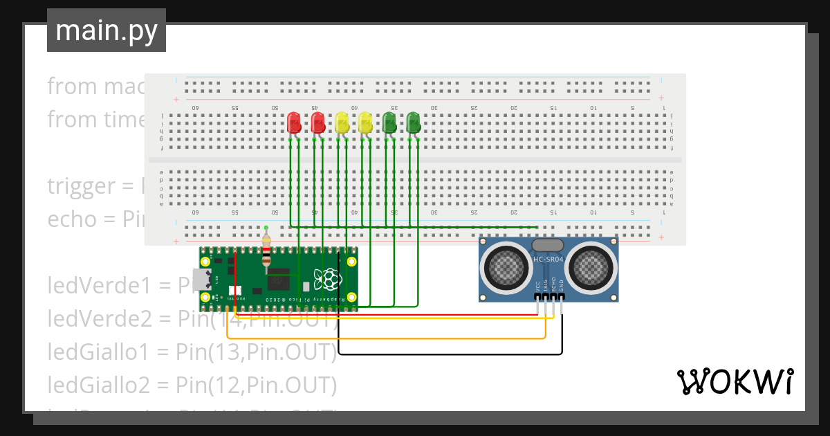 Sistema di parcheggio versione 3 - Wokwi ESP32, STM32, Arduino Simulator