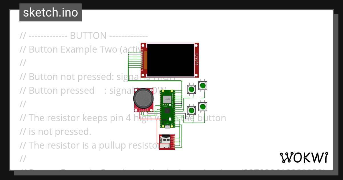 New Pico w project - Wokwi ESP32, STM32, Arduino Simulator