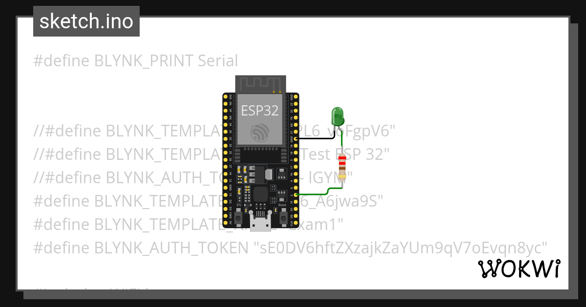 EXP32 1 - Wokwi ESP32, STM32, Arduino Simulator