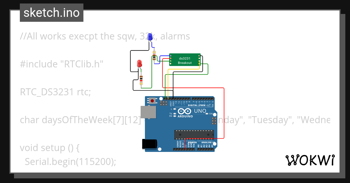 Ds3231 Copy Wokwi Esp32 Stm32 Arduino Simulator 2001