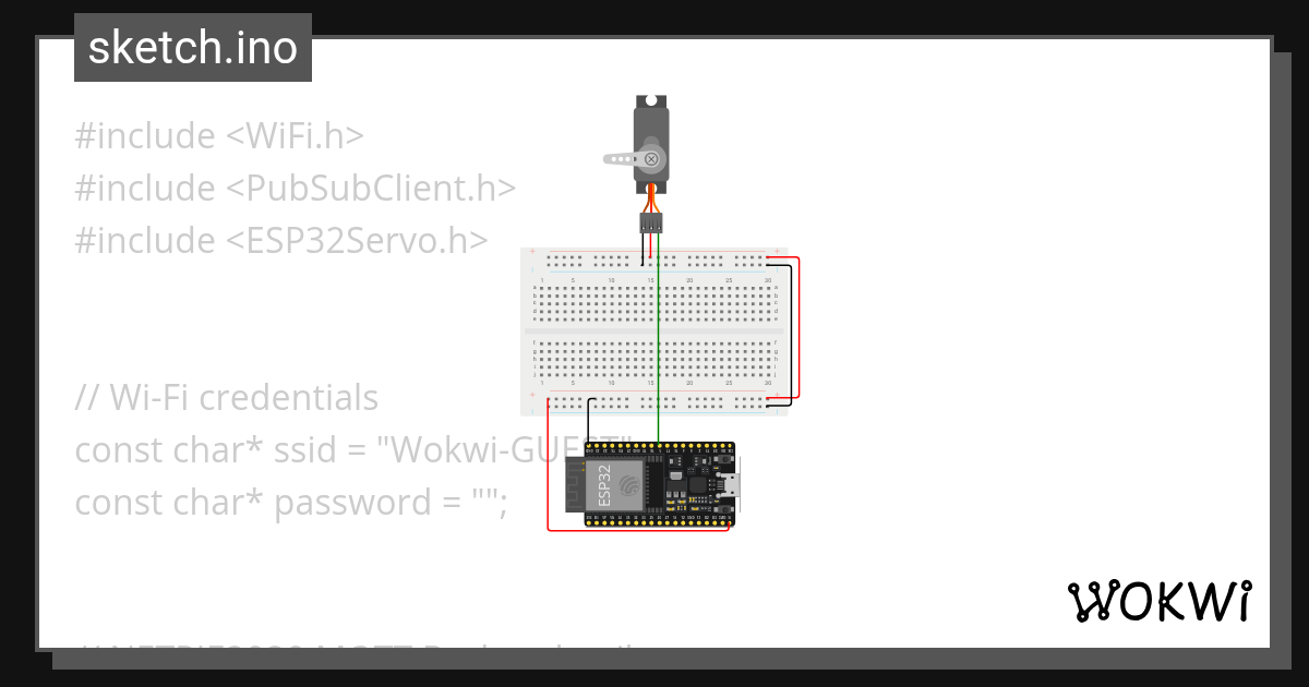 ESP32Servo - Wokwi ESP32, STM32, Arduino Simulator