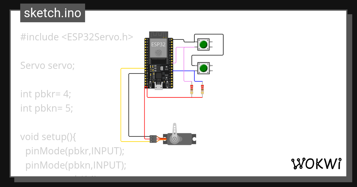 Servo - Wokwi ESP32, STM32, Arduino Simulator