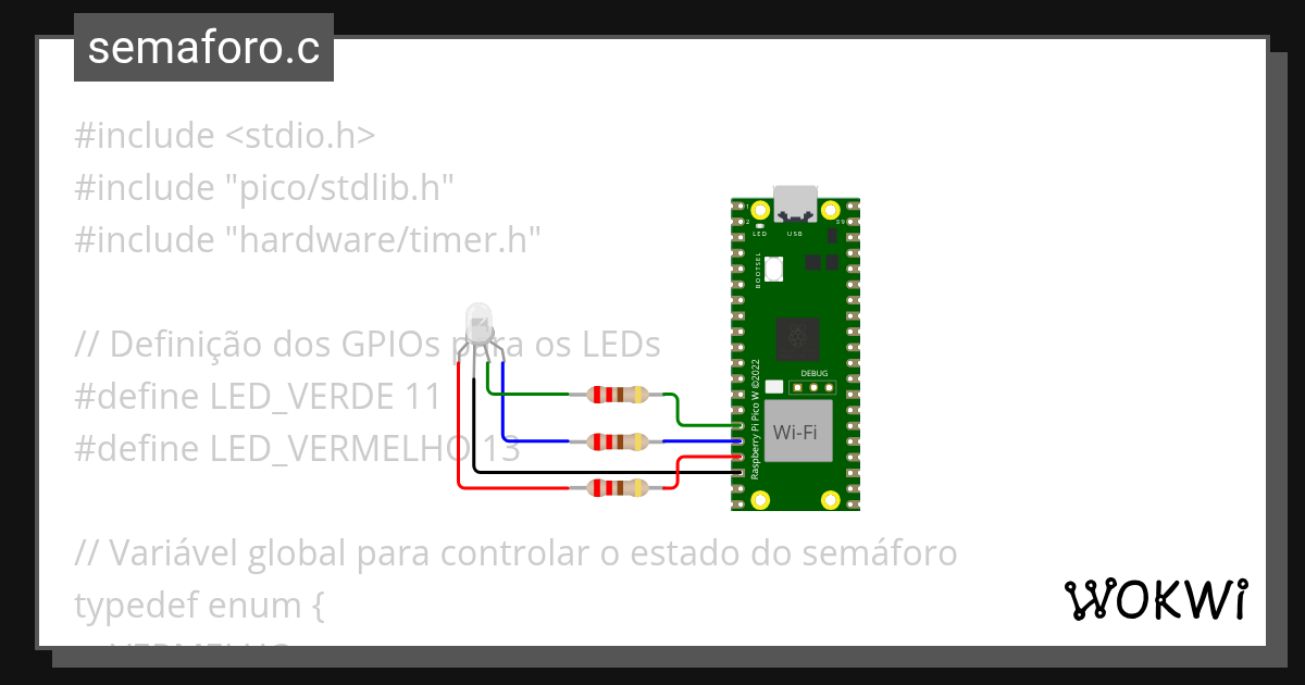 Temporizador periódico - Bitdoglab - Wokwi ESP32, STM32, Arduino Simulator
