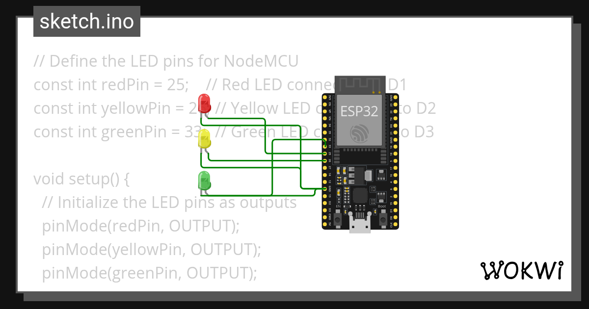 anshu traffic light - Wokwi ESP32, STM32, Arduino Simulator