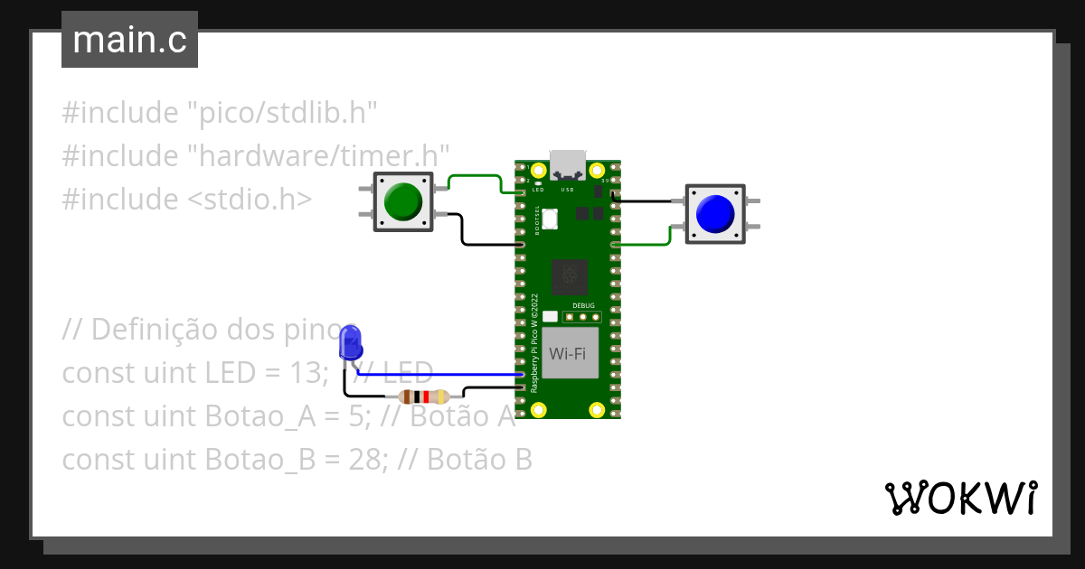 Exercicio 02- Mudar Frequencia - Wokwi ESP32, STM32, Arduino Simulator