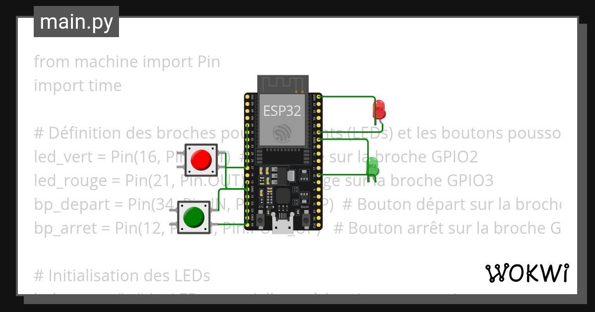 LUMIEREesp32-micropython - Wokwi ESP32, STM32, Arduino Simulator