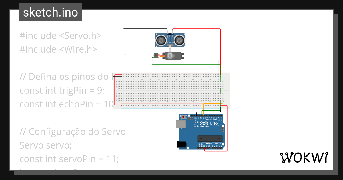 Radar Wokwi Esp32 Stm32 Arduino Simulator 2343