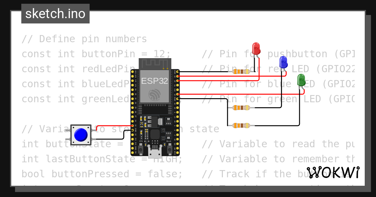 Led Hehe Wokwi Esp32 Stm32 Arduino Simulator 6317