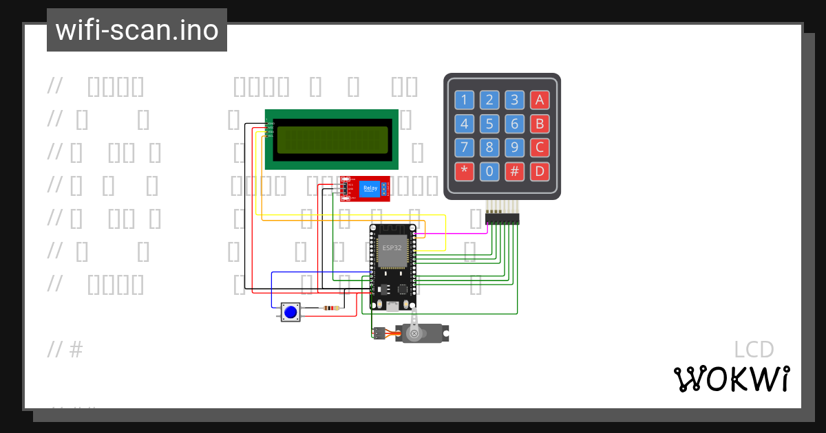 Door opening-locking system Copy - Wokwi ESP32, STM32, Arduino Simulator