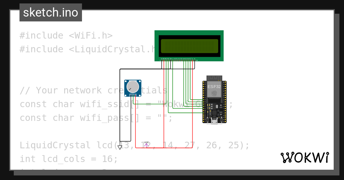Lcd And Wifi Test No Events Wokwi Esp32 Stm32 Arduino Simulator 5078