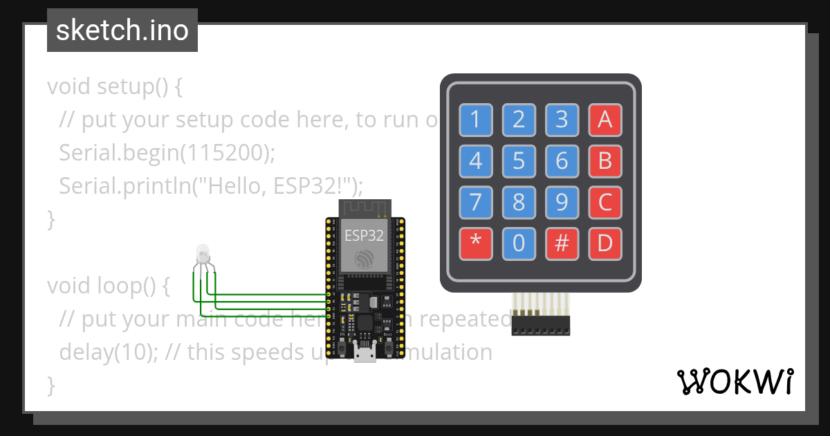 Wokwi - Online ESP32, STM32, Arduino Simulator