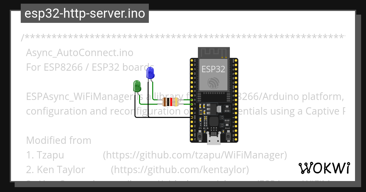 Wokwi - Online ESP32, STM32, Arduino Simulator